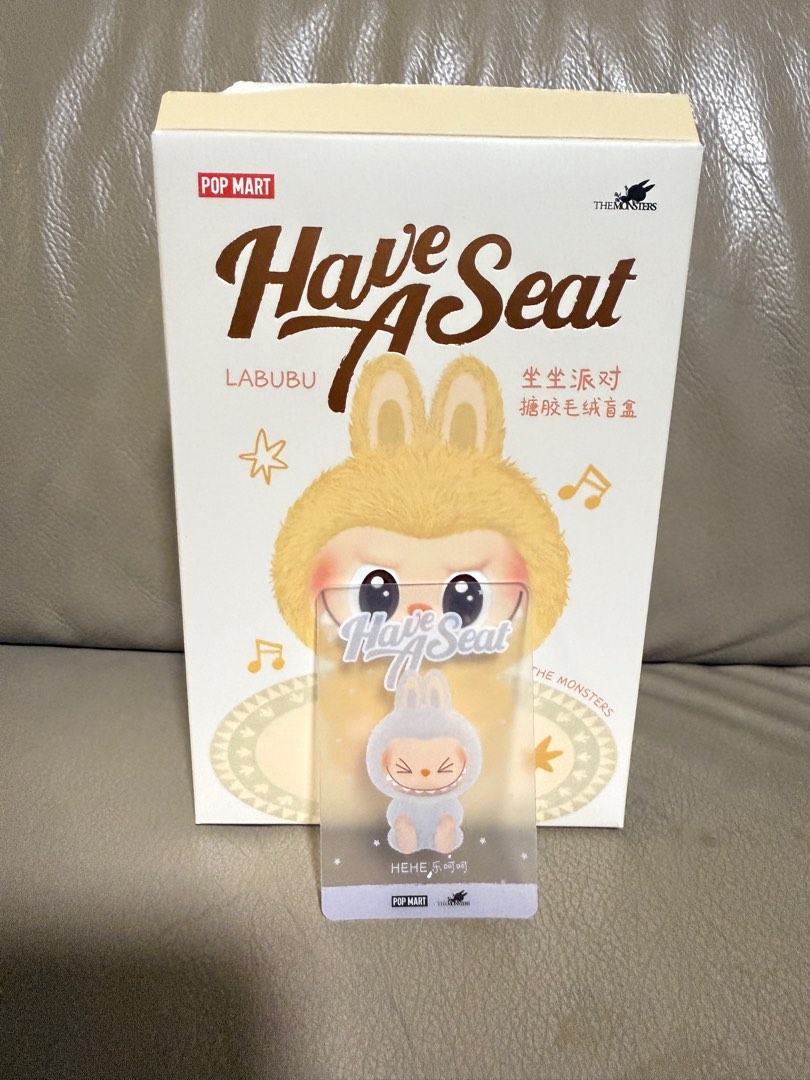 Labubu V2 (Have a Seat), Hobbies & Toys, Toys & Games on Carousell