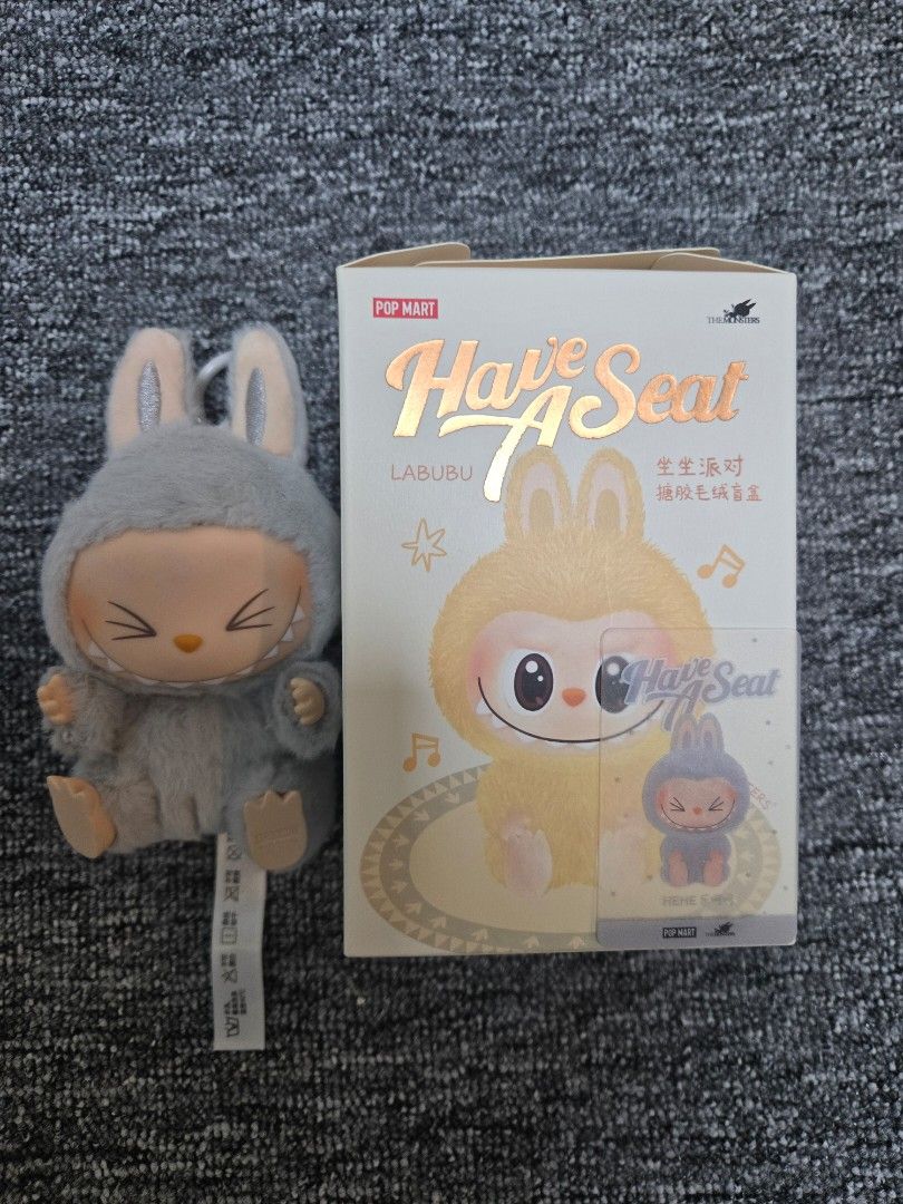 Labubu V2 Have A Seat Hehe, Hobbies & Toys, Toys & Games on Carousell