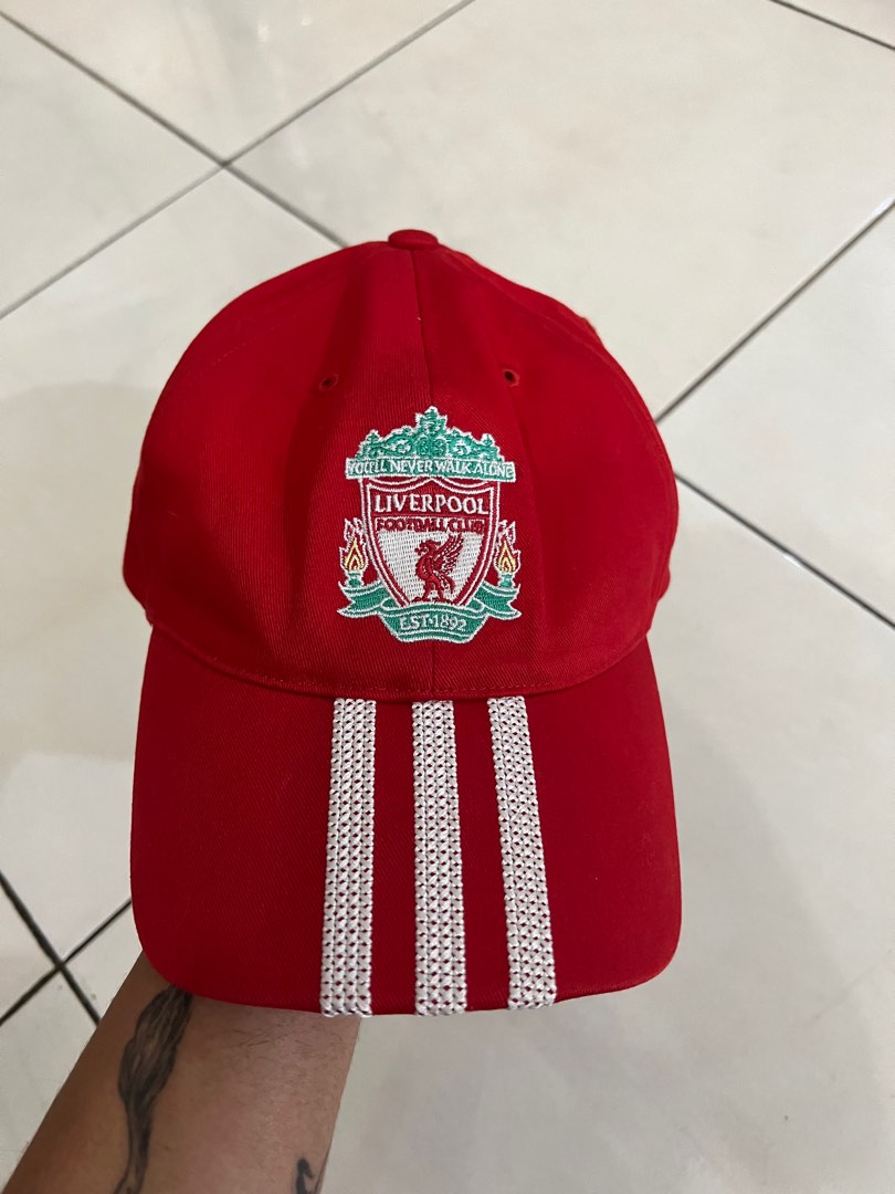 Liverpool cap adidas original 100%, topi liverpool adidas bordir ...