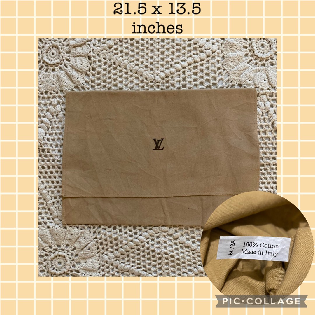 Louis Vuitton Vintage Dust Bag 21.5x13.5" L, Luxury, Bags & Wallets on ...