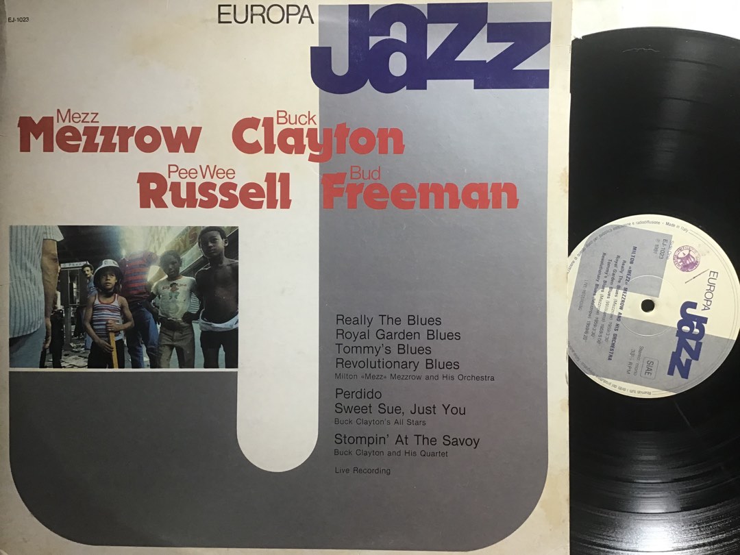 LP Europa Jazz - Mezz Mezzrow Bud Freeman Buck Clayton OOP VINYL RECORD ...