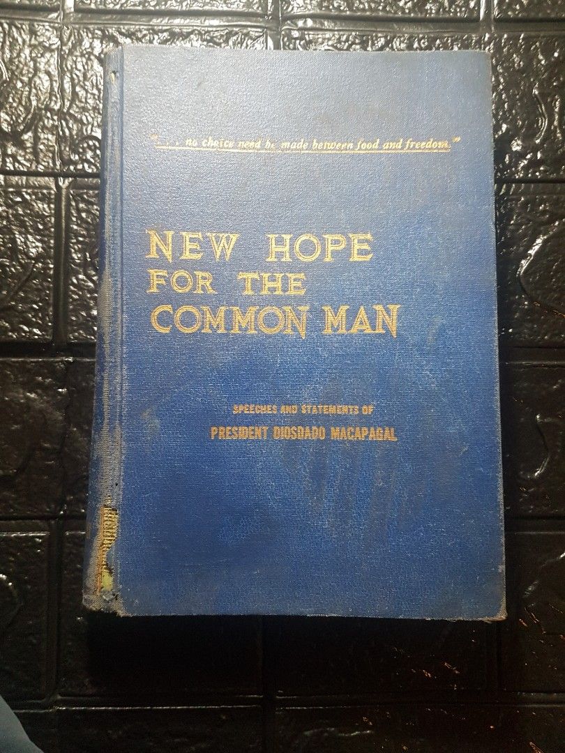 Macapagal Book Hardbound New Hope For The Common Man VOL 2 Antique ...
