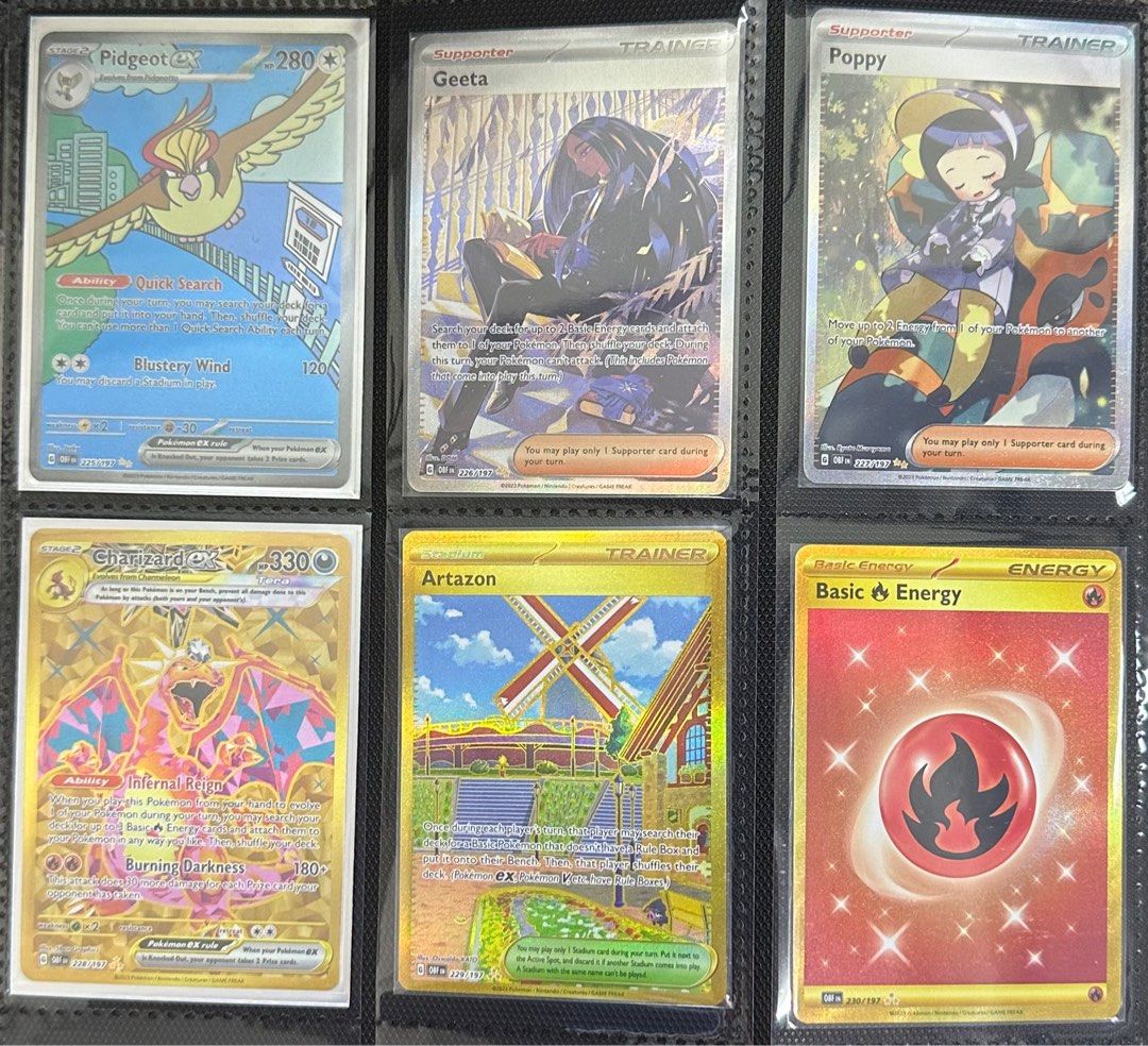 MASTER SET OBSIDIAN FLAMES SV3 [COMPLETE], Hobbies & Toys, Toys & Games ...