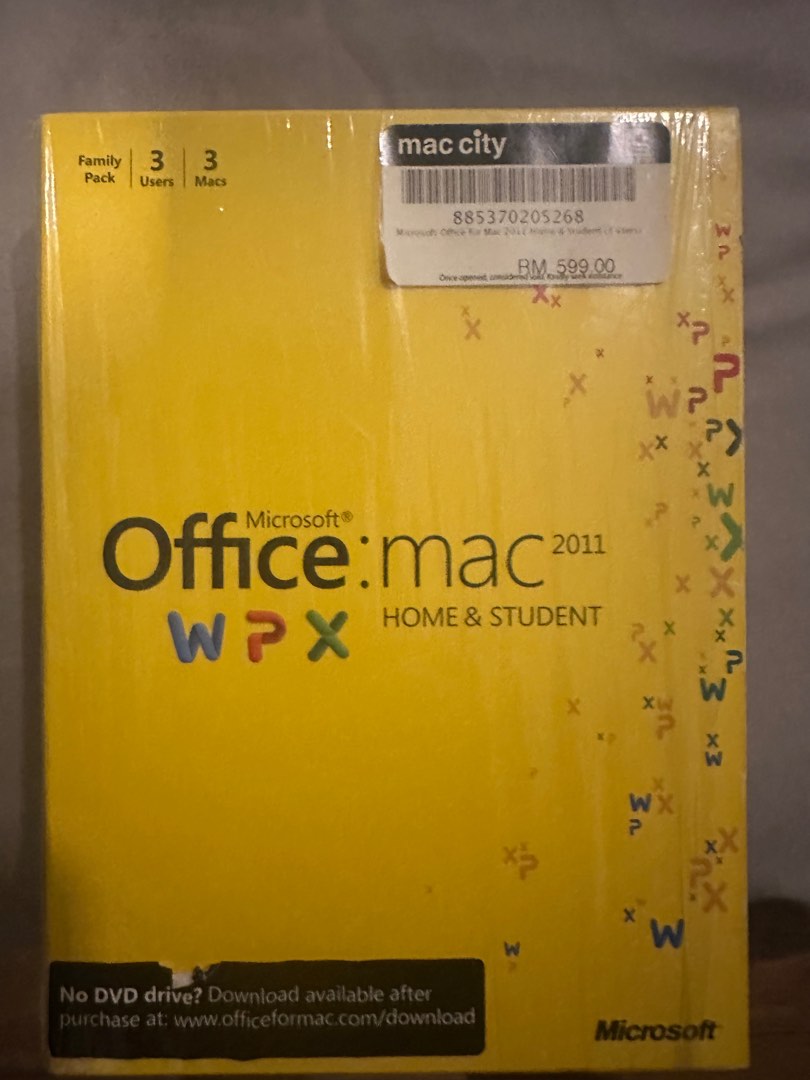 Microsoft Office Mac 2011 Home & Student WPX, Computers & Tech, Parts & Accessories, Software on ...