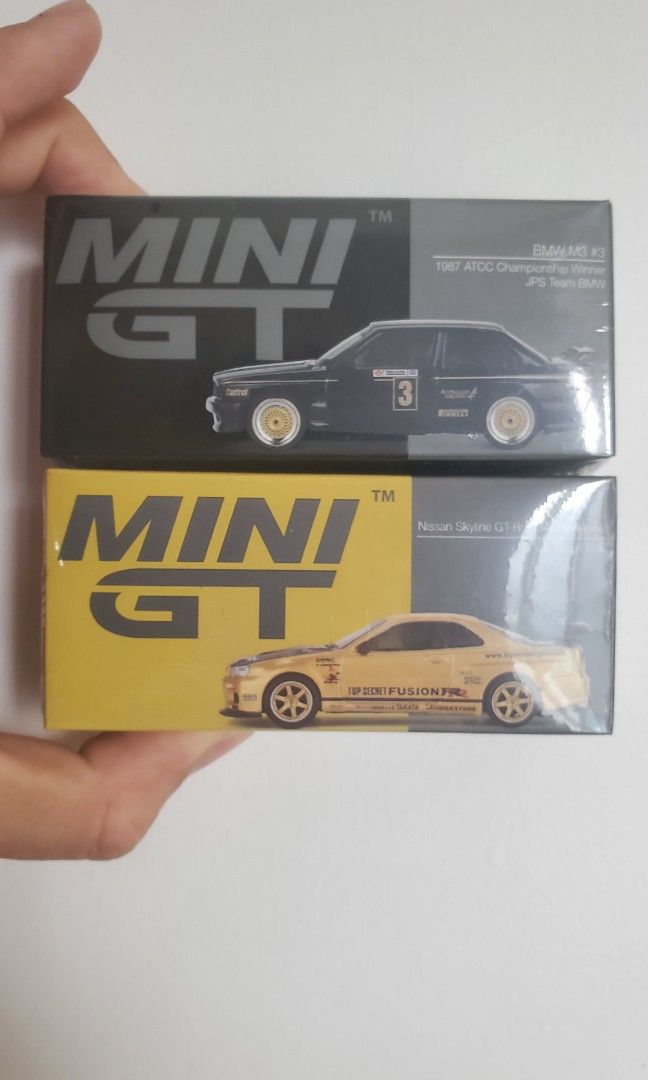 Mini GT LOT BMW M3 & Nissan Skyline GT-R R34 Top Secret #608 #676 ...