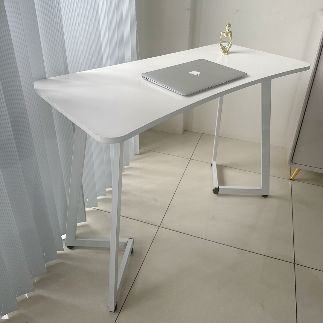 Modern white office study work clinic desk table, Furniture & Home ...