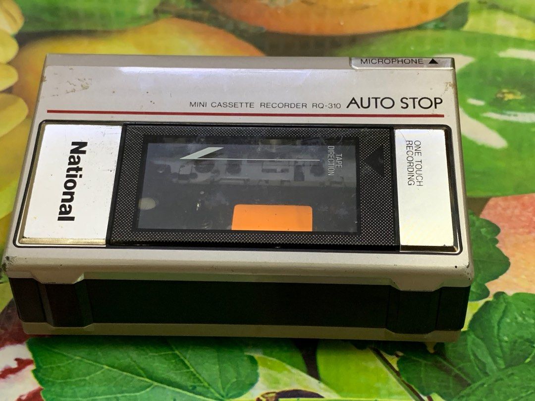 NATIONAL Mini Cassette Recorder / Player - faulty for repair parts or ...
