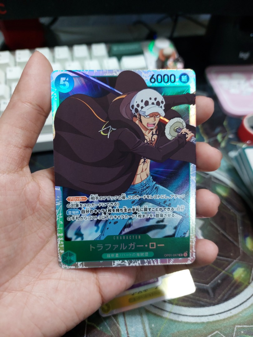 One Piece TCG OP01-047 Trafalgar Law SR (Japanese), Hobbies & Toys ...