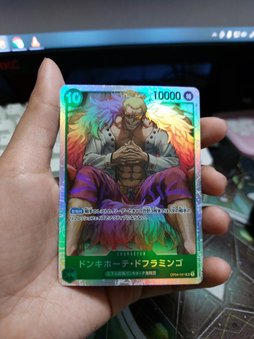 One Piece TCG OP04-031 Donquixote Doflamingo SR (Japanese), Hobbies & Toys, Toys & Games on ...
