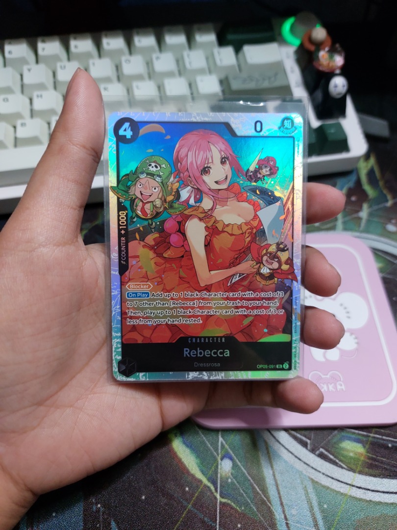 One Piece TCG OP05-091 Rebecca SR (English), Hobbies & Toys, Toys ...