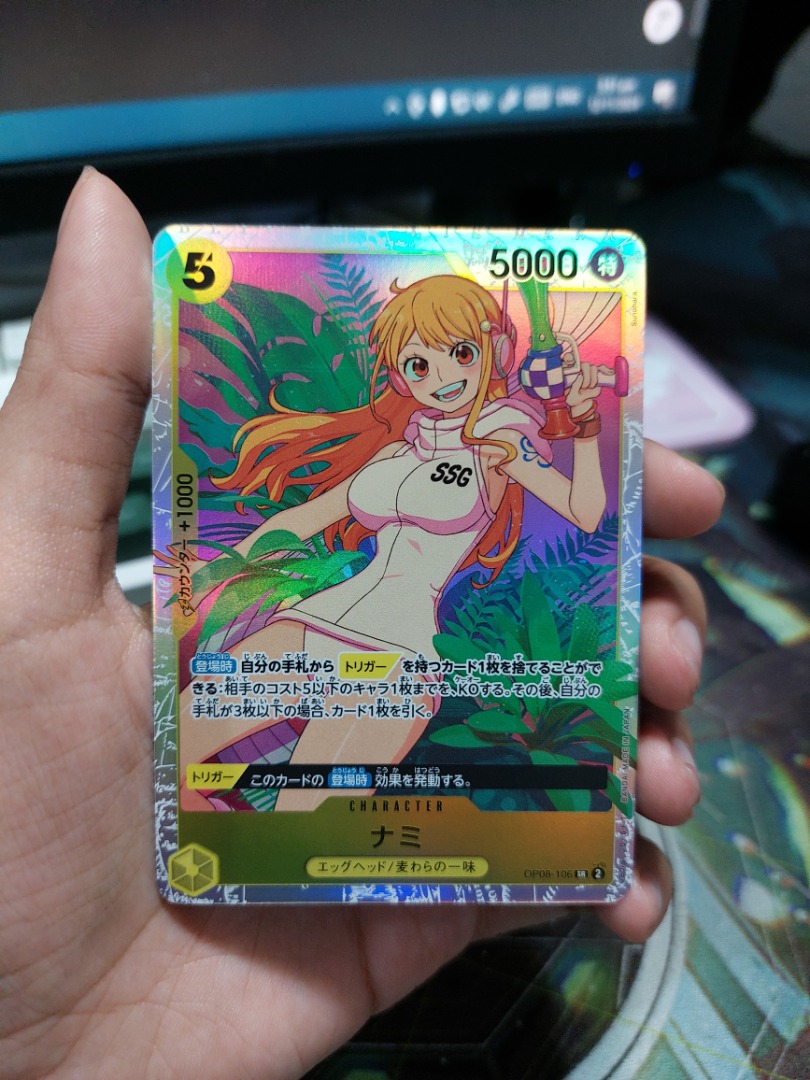 One Piece TCG OP08-106 Nami SR (Japanese), Hobbies & Toys, Toys & Games ...