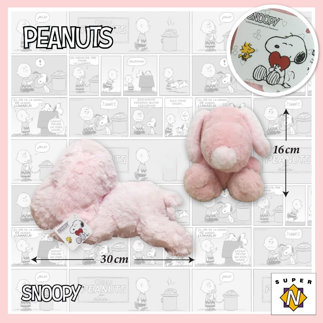 Peanuts Snoopy - Snoopy ~Pink Color~ Furry Lying Down (Nesoberi ...
