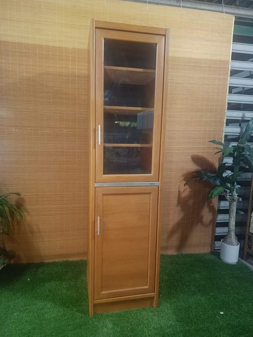 POMONA Slim Display Cabinet, Furniture & Home Living, Furniture ...