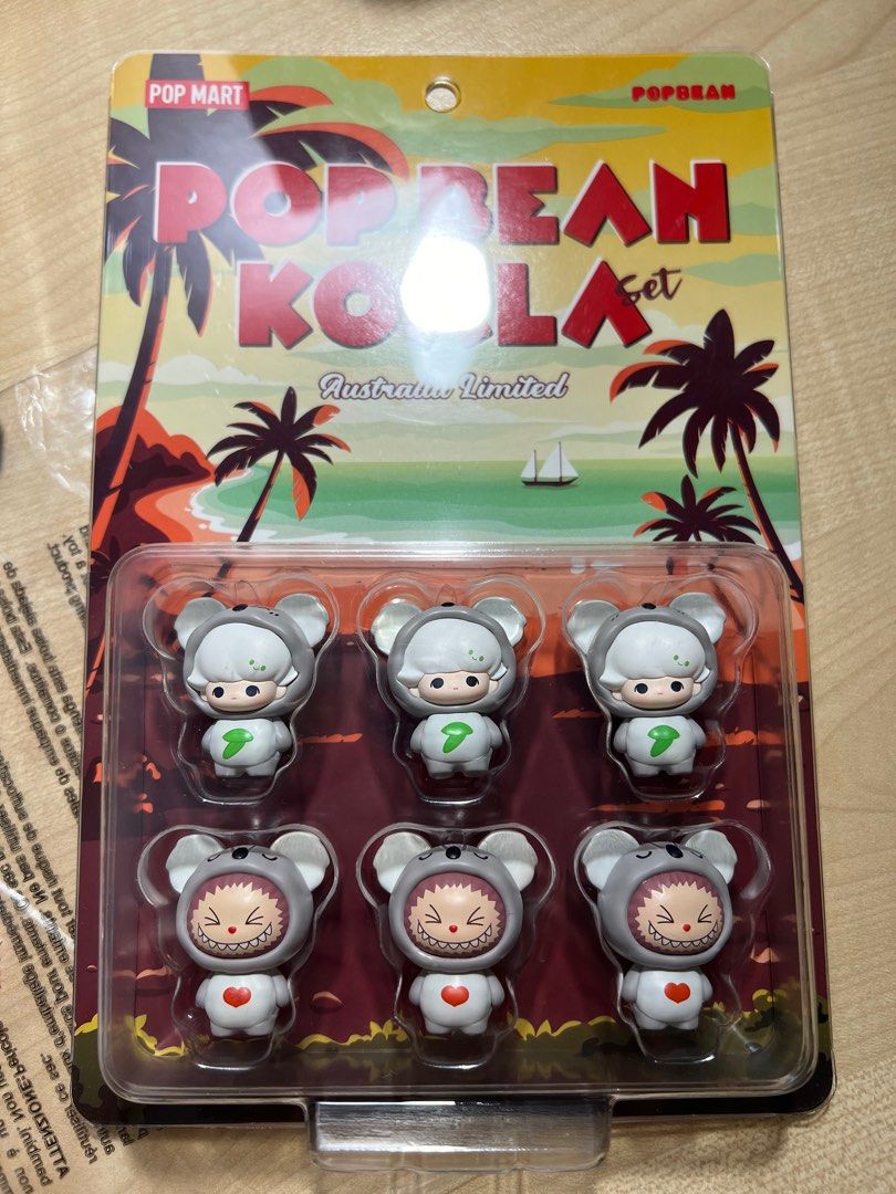 Popmart Pop Bean Koala Dimoo & Labubu (Australia Exclusive), Hobbies ...
