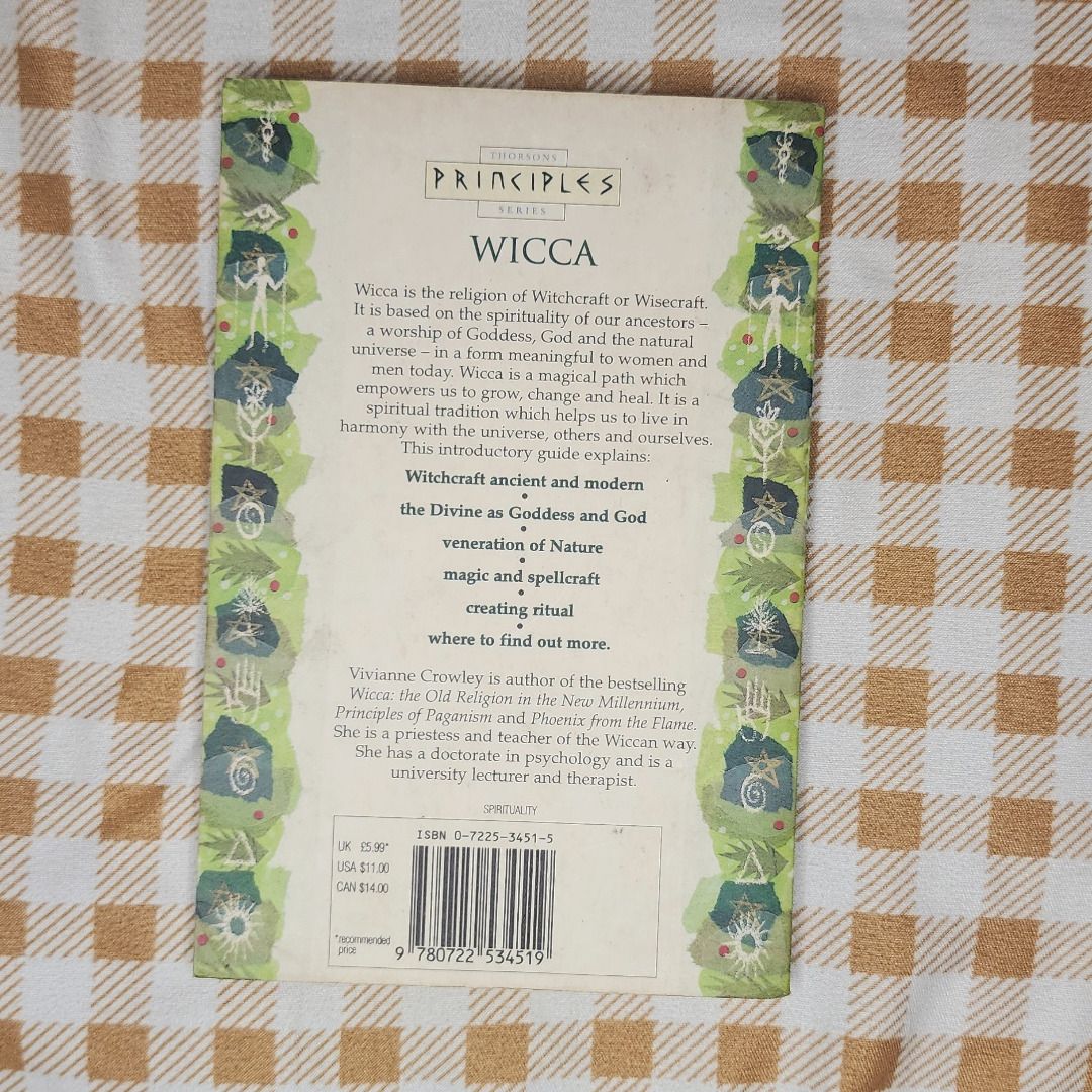 Principles of Wicca by Vivian Crowley (Nonfiction, PB), Hobbies & Toys ...
