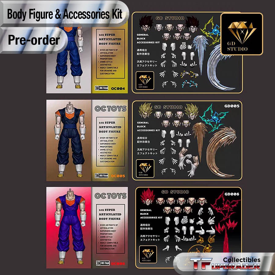 [Q2 2025] OC Toys x GD Studio Dragon Ball Vegito 1/12 Body Figure ...