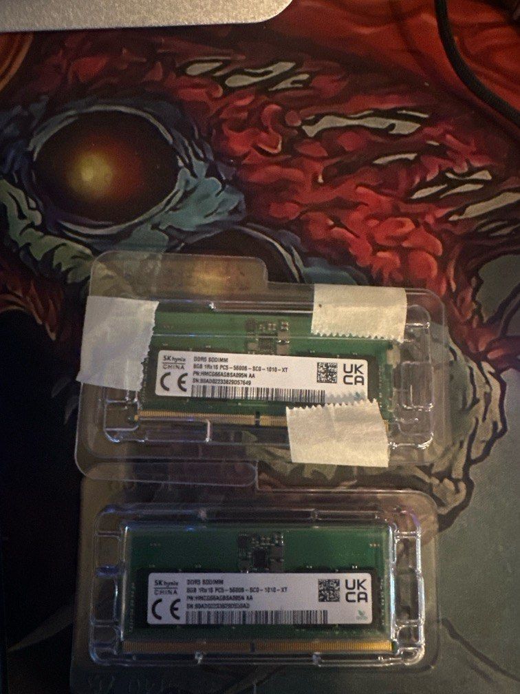 SK Hynix LENOVO Stock 16GB (8GB x2) 5600MHZ DDR5 SODIMM Laptop/Notebook ...