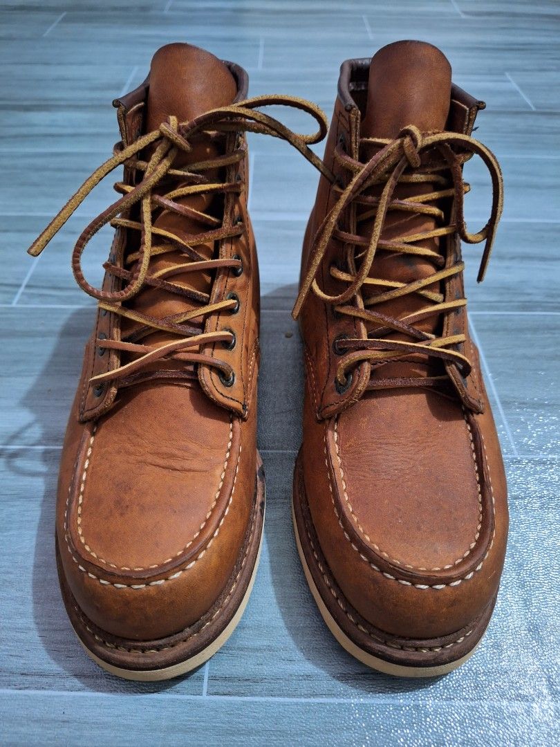 RED WING - 1907 - Copper Rough & Tough 6" Moc Toe Boots, Men's Fashion ...