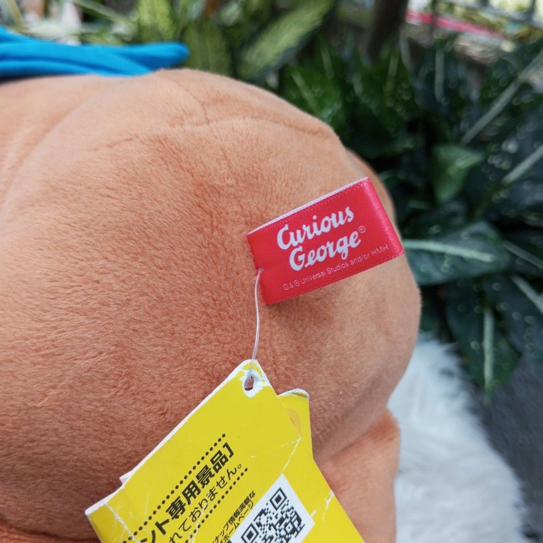 SEGA Curious George Mega Jumbo Backpack 18 inches Original Plush Toy ...