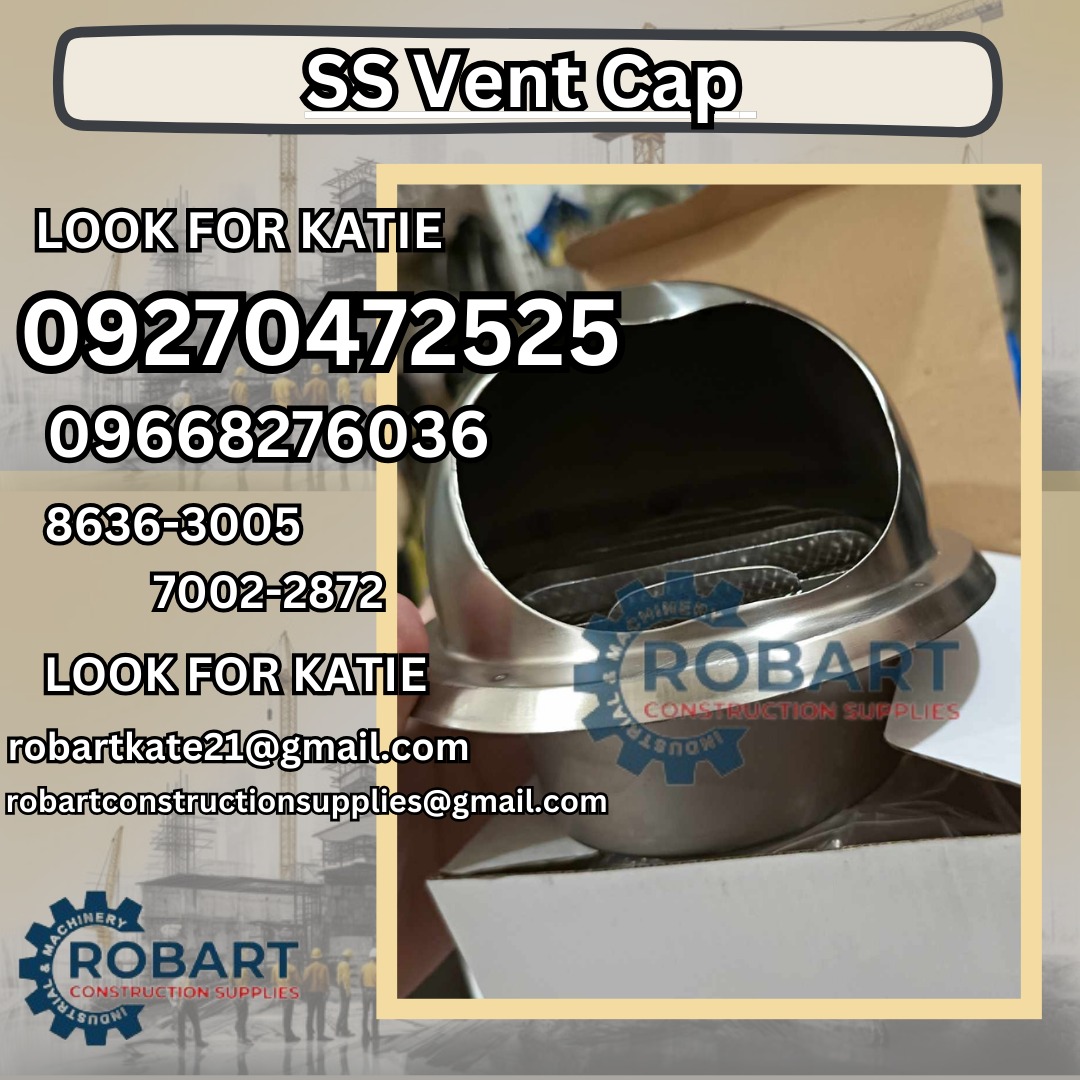 SS Vent Cap, Commercial & Industrial, Construction Tools & Equipment on ...
