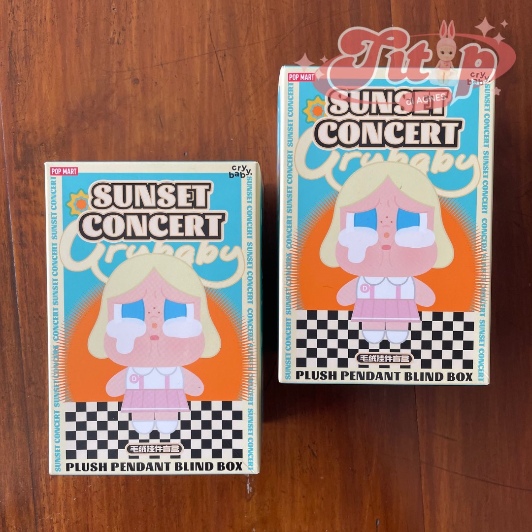 Sunset Concert Cry Baby Vinyl Plush SEALED ORI POPMART, Toys ...