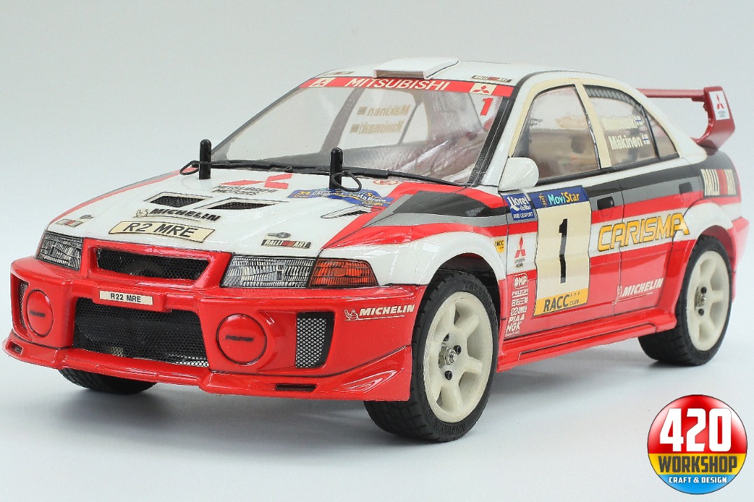Tamiya Mitsubishi EVO 5 WRC TA02 Chassis, 興趣及遊戲, 玩具 & 遊戲類 - Carousell
