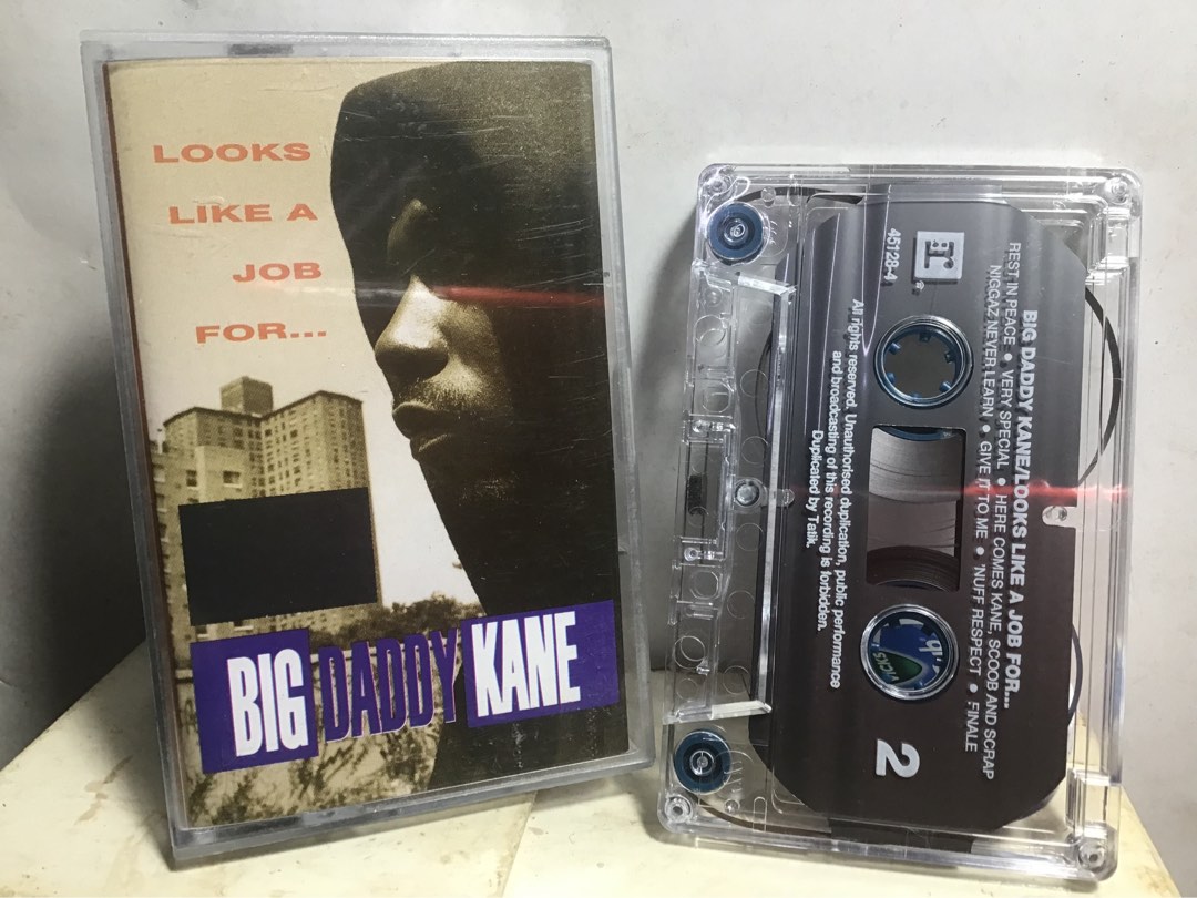TAPE Looks Like a Job For.. Big Daddy Kane OOP VINTAGE CASSETTE Anubis ...