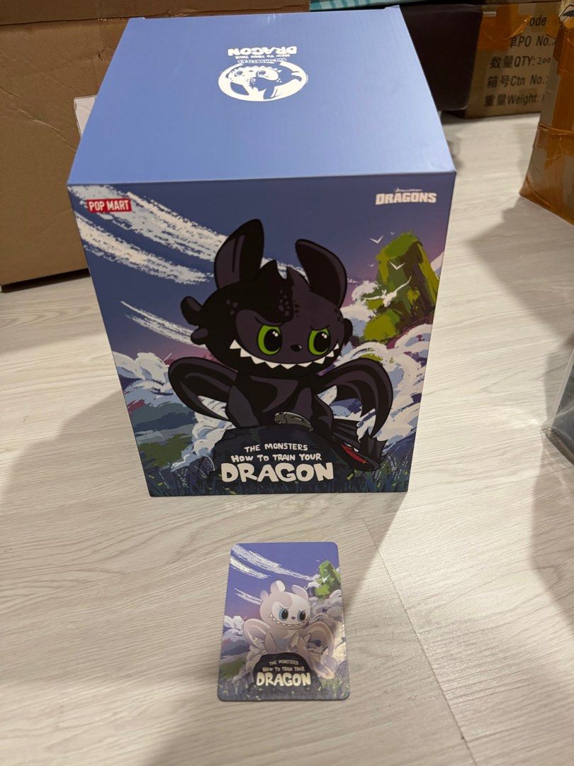 The monster labubu how to train your dragon white, Hobbies & Toys, Toys ...