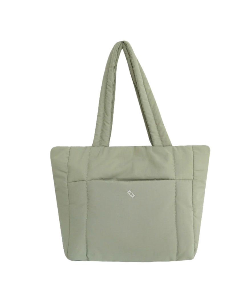 The Paper Bunny - Puffer Shopper in Jade, Women's Fashion, Bags ...