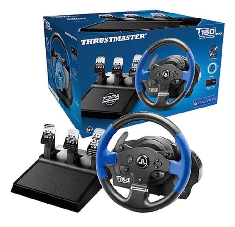 Thrustmaster T150 Pro Force Feedback Racing Wheel PC & Play station ...