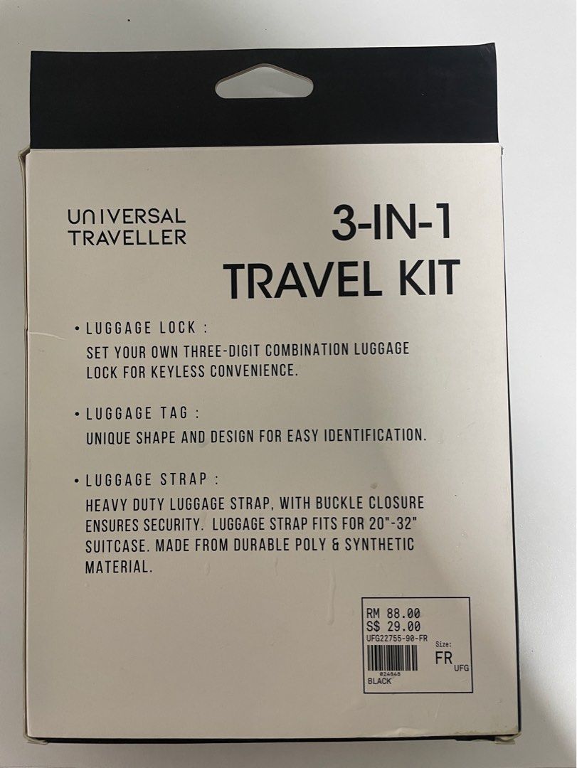 Universal Traveller 3-in-1 Travel Kit, Hobbies & Toys, Travel, Travel ...