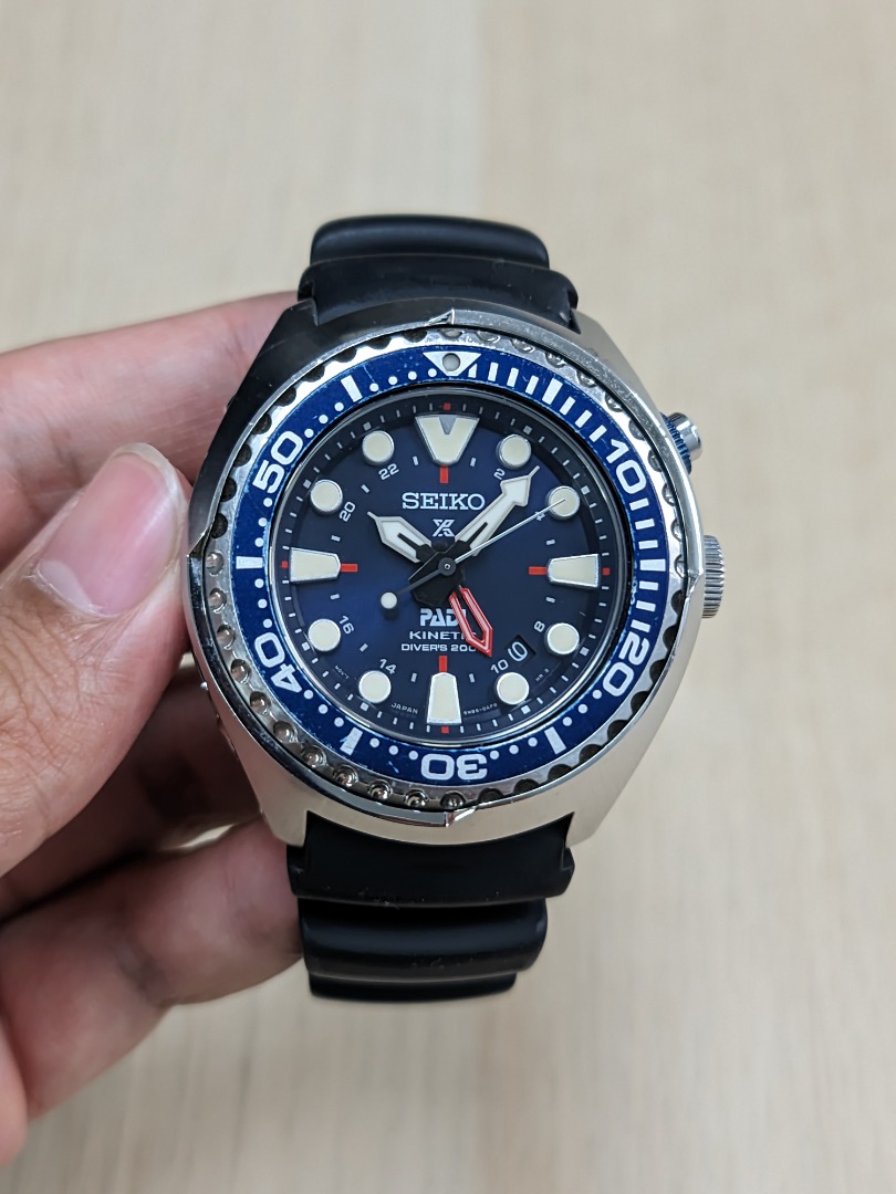 Used Seiko Prospex Kinetic Padi GMT Diver 200M, Men's Fashion, Watches & Accessories, Watches on ...