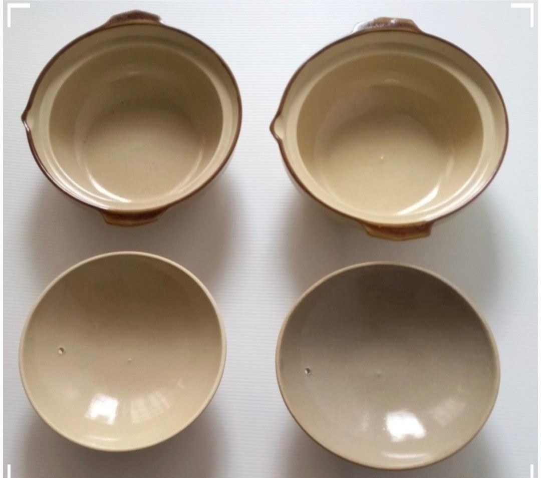 Vintage Classic and also Brand New. Earthen Clay Pots. 2 Sets of ...