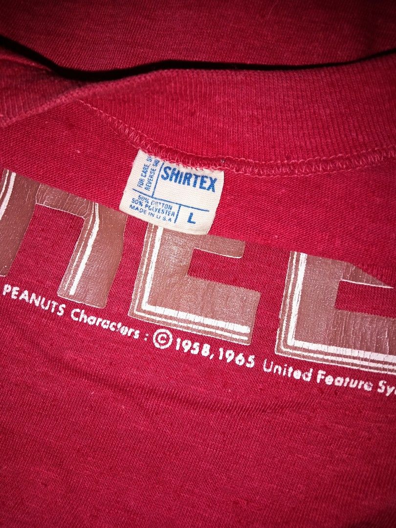 Vintage Peanuts 60s, Men's Fashion, Tops & Sets, Tshirts & Polo Shirts ...
