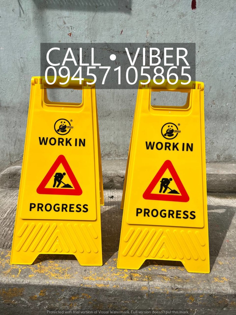 Work In Progress Signage, Commercial & Industrial, Construction Tools ...