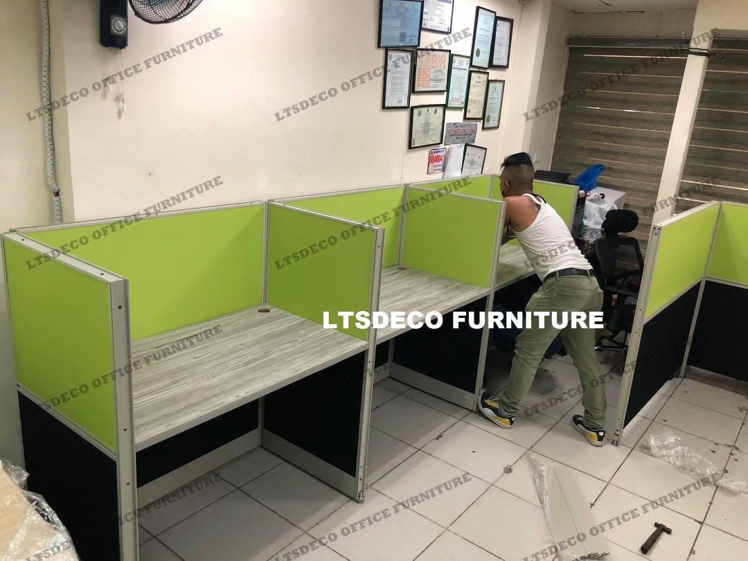 WORKSTATION TABLE PARTITION | OFFICE PARTITION, Furniture & Home Living ...