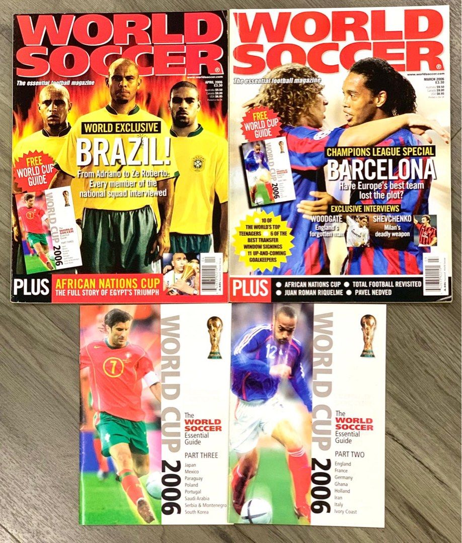 World Soccer Magazine Bundle from 2005-2006, Hobbies & Toys, Books ...