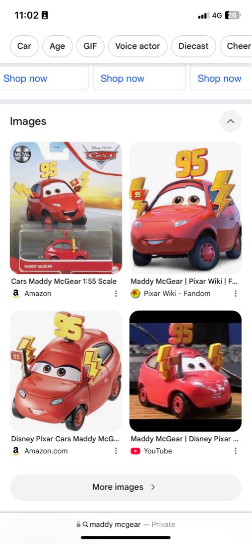 lightning mcqueen maddy