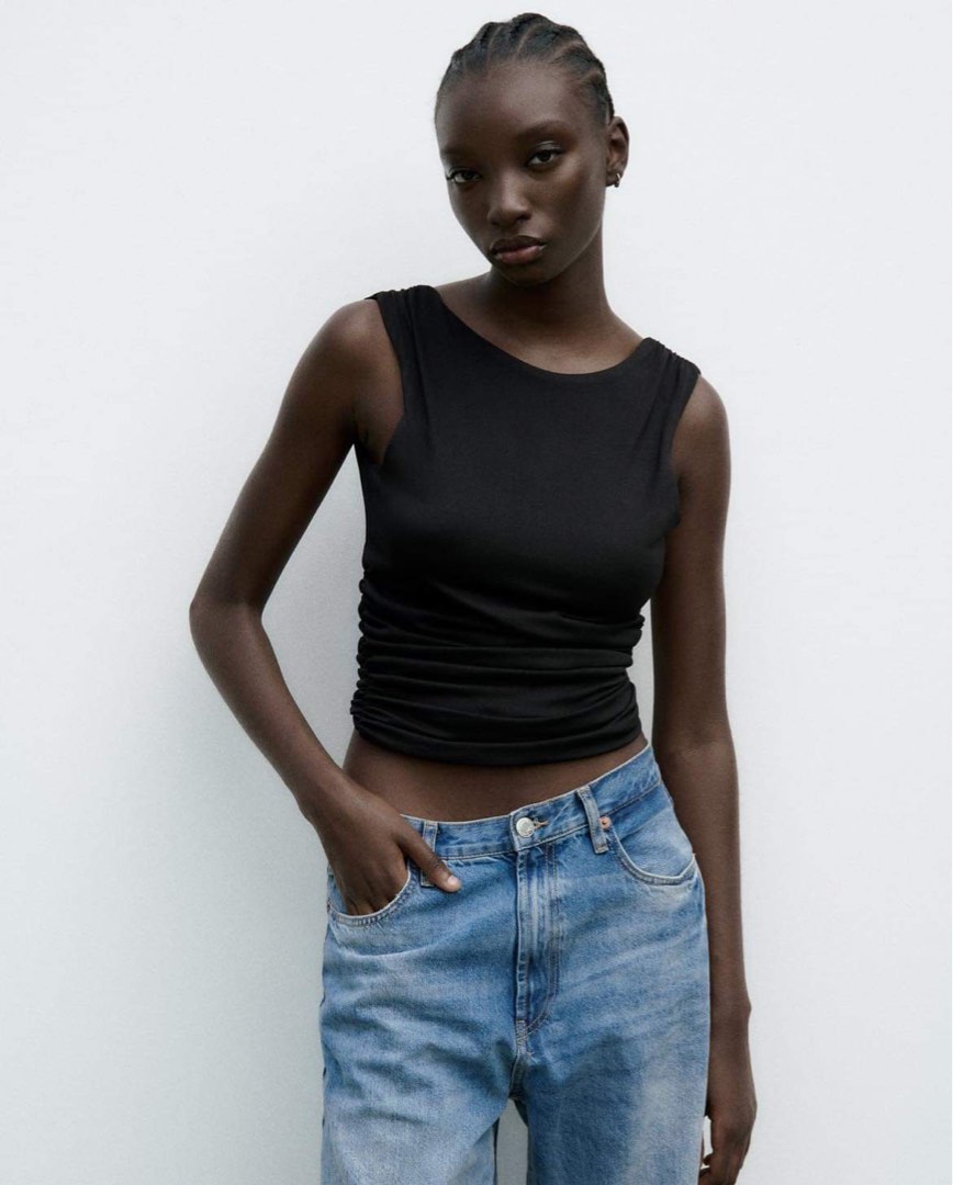 Zara Top, Women's Fashion, Tops, Sleeveless on Carousell