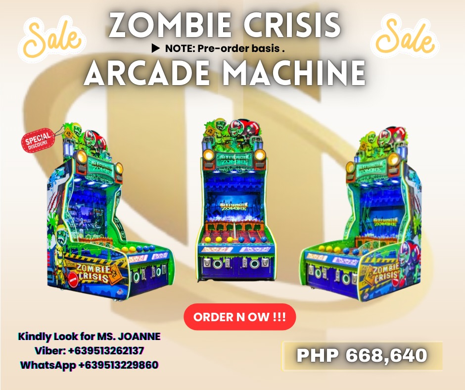 Zombie Crisis Arcade Machine, Everything Else, Others on Carousell