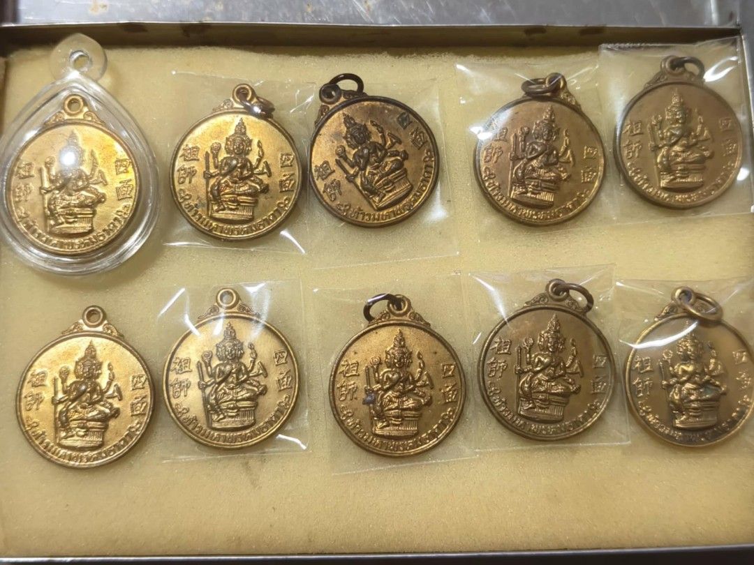 Ac Luang Tia (LP Su Lapong) PHRA PHOM 四面神 BE2528 , Archan Luang Tia (Lp ...