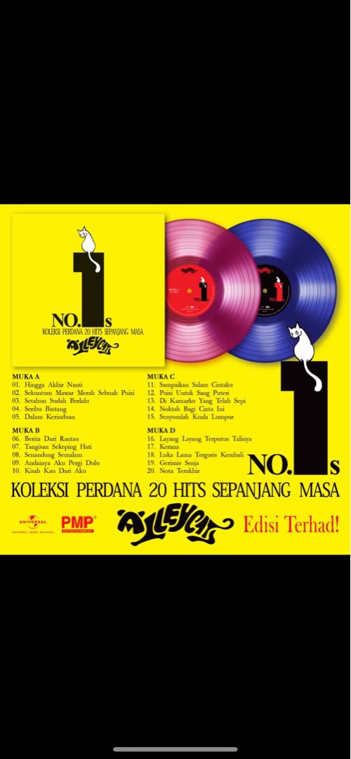 Alleycats - No.1s Koleksi Perdana 20 Hits - 2LP ( Transparent Claret ...