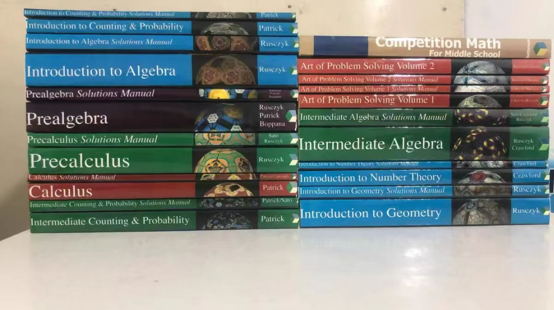 AoPS Solution Manuals: Prealgebra,Introduction Alg,Intermediate Alg,The ...