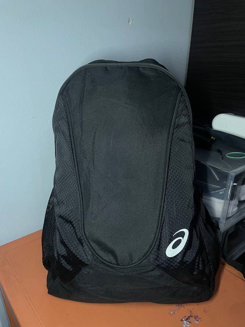 Asics Black Backpack, Men's Fashion, Bags, Backpacks on Carousell