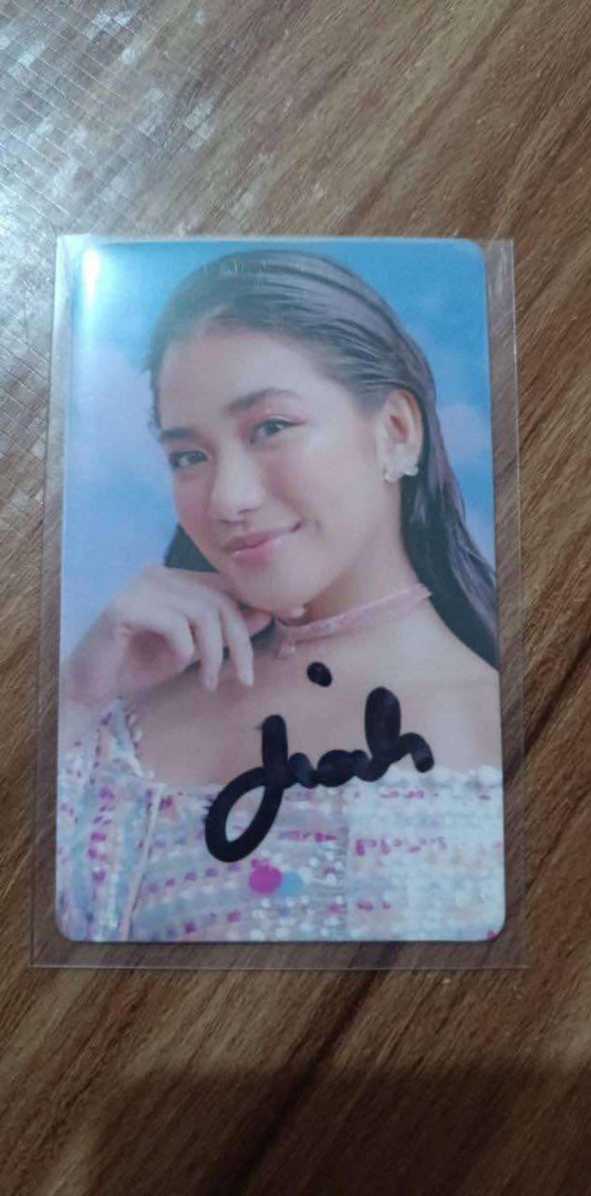 BINI Aiah Official Signed IFG PC, Hobbies & Toys, Memorabilia ...