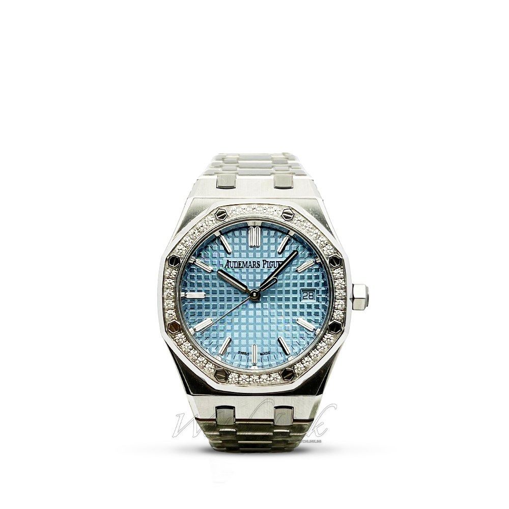 LNIB Dec 2022 Audemars Piguet Royal Oak 34 Ice Blue 50th Anniversary ...