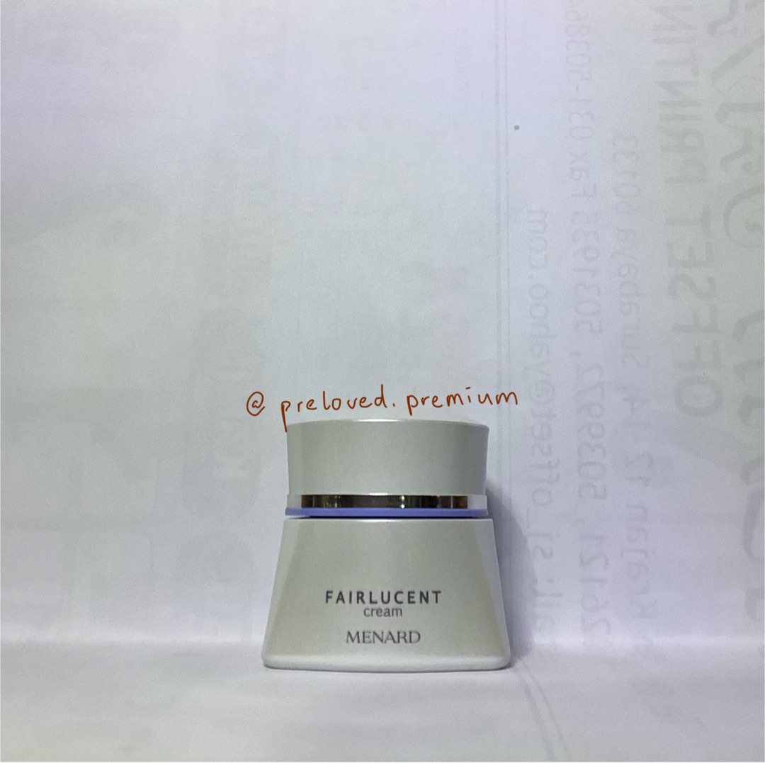 Botol kosong Menard fairlucent cream, Kesehatan & Kecantikan, Kulit, Sabun & Tubuh di Carousell