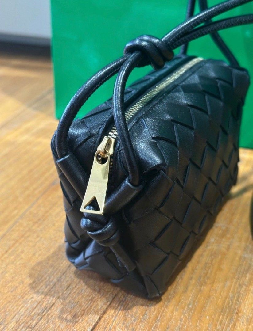 Bottega Veneta Candy Loop Camera Bag in Black, Luxury, Bags & Wallets ...