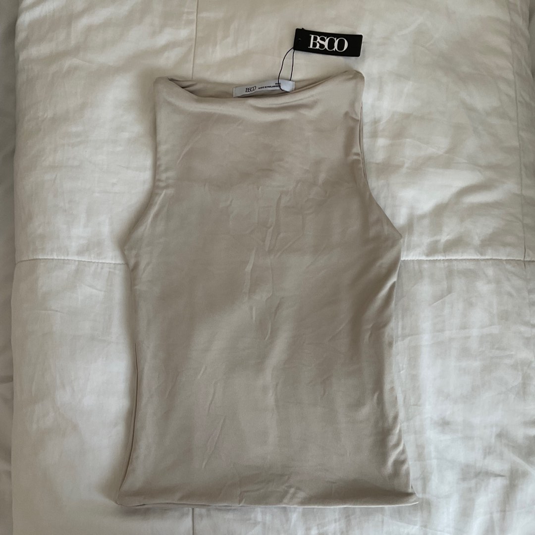 BSCO Light Pale Roma Top (boat neck), Women's Fashion, Tops, Sleeveless ...