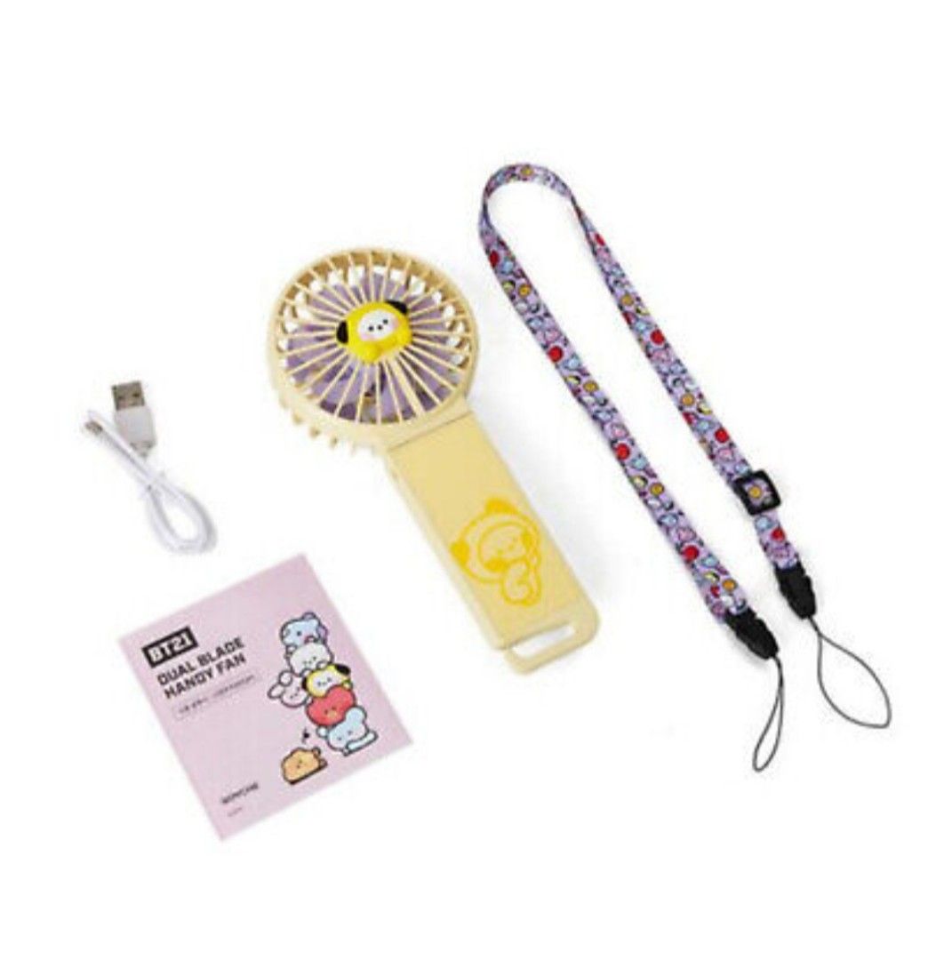 BT21 Chimmy Dual Blade Fan, Furniture & Home Living, Lighting & Fans ...
